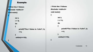 Decision Making and Looping | PPTX