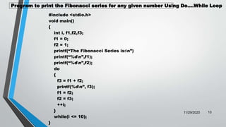 Decision Making and Looping | PPTX