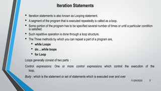 Decision Making and Looping | PPTX