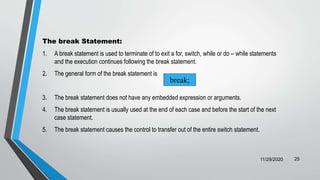 Decision Making and Looping | PPTX