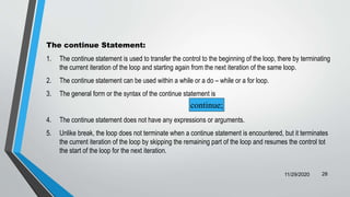 Decision Making and Looping | PPTX