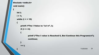 Decision Making and Looping | PPTX