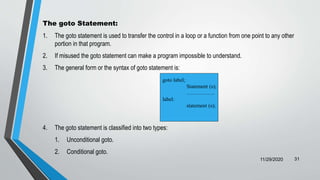 Decision Making and Looping | PPTX