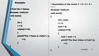 Decision Making and Looping | PPTX