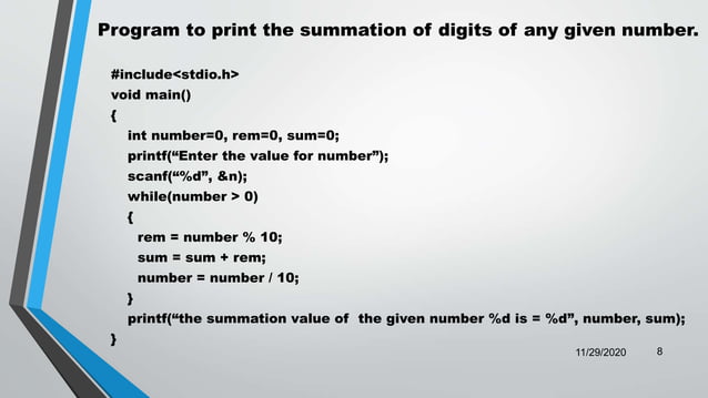Decision Making and Looping | PPTX