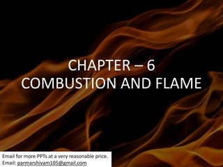 Chapter - 6, Combustion and Flame, Science, Class 8 | PDF | Chemistry | Science