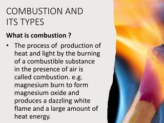 Chapter - 6, Combustion and Flame, Science, Class 8 | PDF