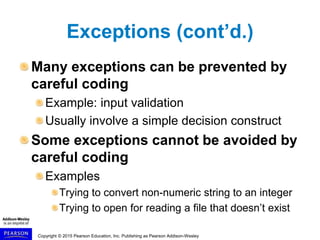 Files and Exceptions | PPT