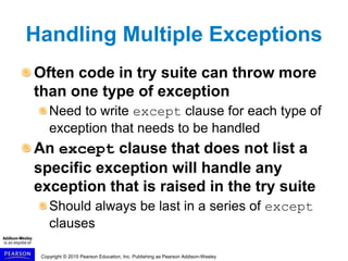 Files and Exceptions | PPT