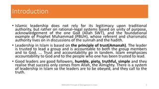 Chapter 6: Leading in Islam | PPTX