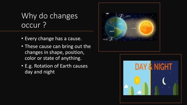 changes around us class 6 ppt | PPTX | Chemistry | Science
