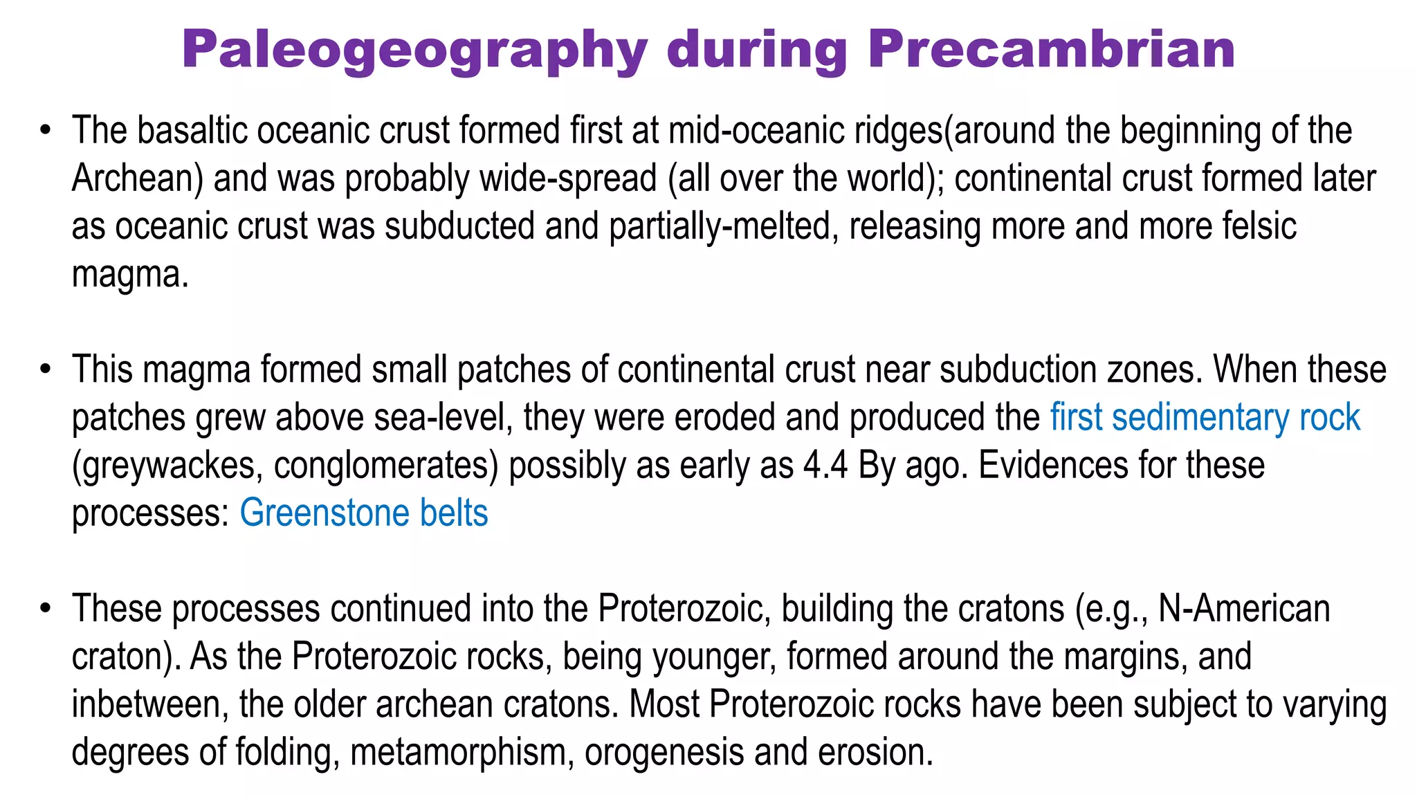 The earliest (Precambrian) history of the earth's crust | PDF