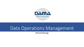 Chapter 6: Data Operations Management | PPTX