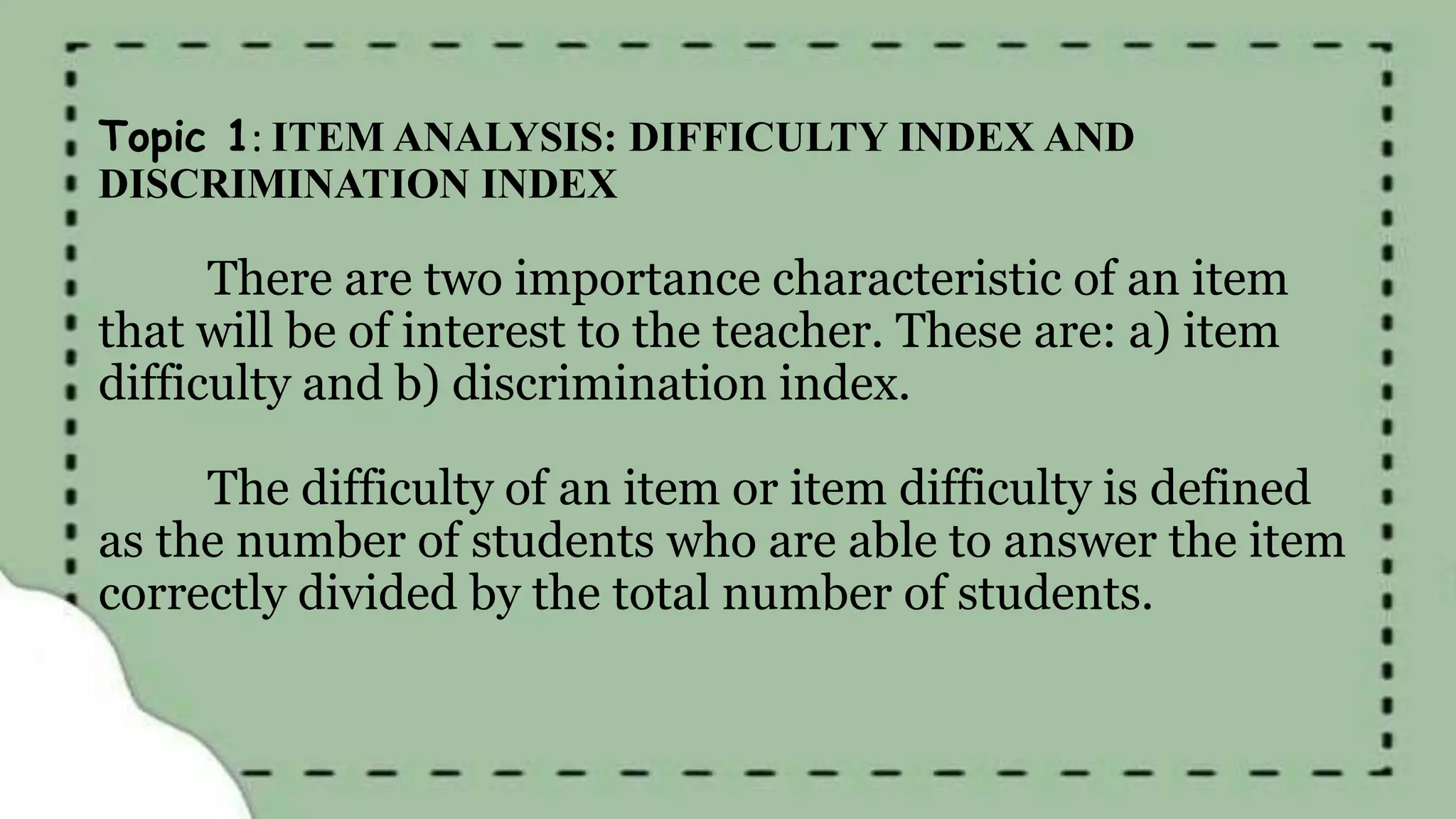 CHAPTER 6 Assessment of Learning 1 | PPTX
