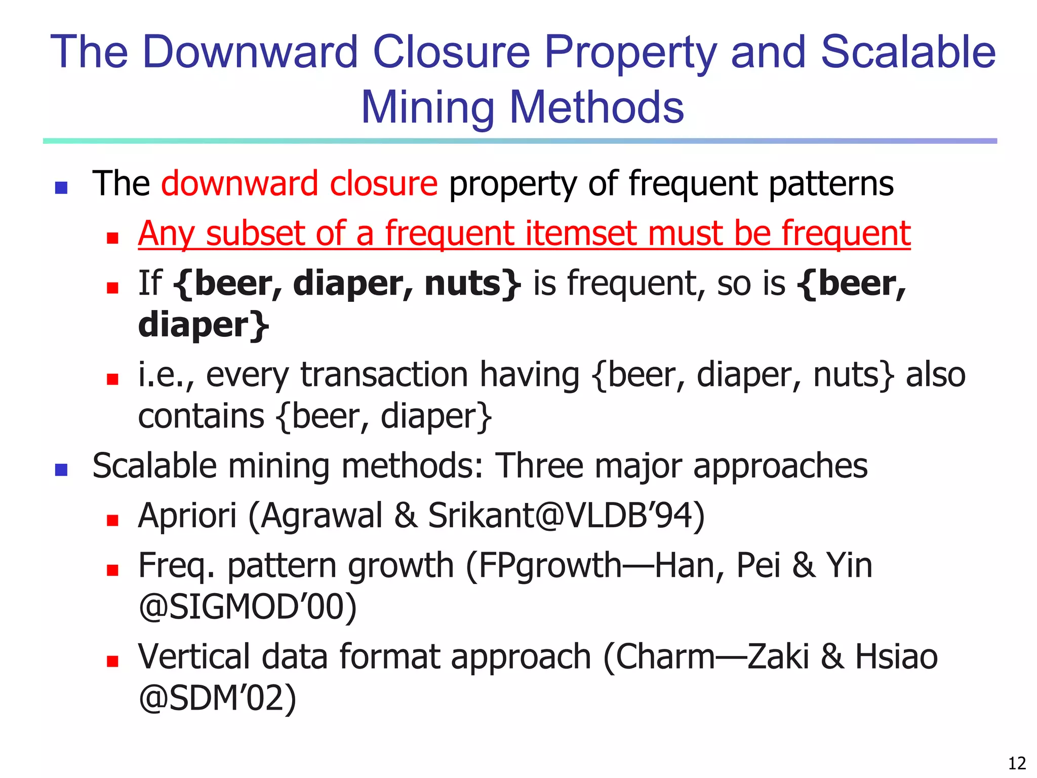 Chapter 6 Mining Frequent Patterns Associations And Correlations Basic Concepts And Methodsppt