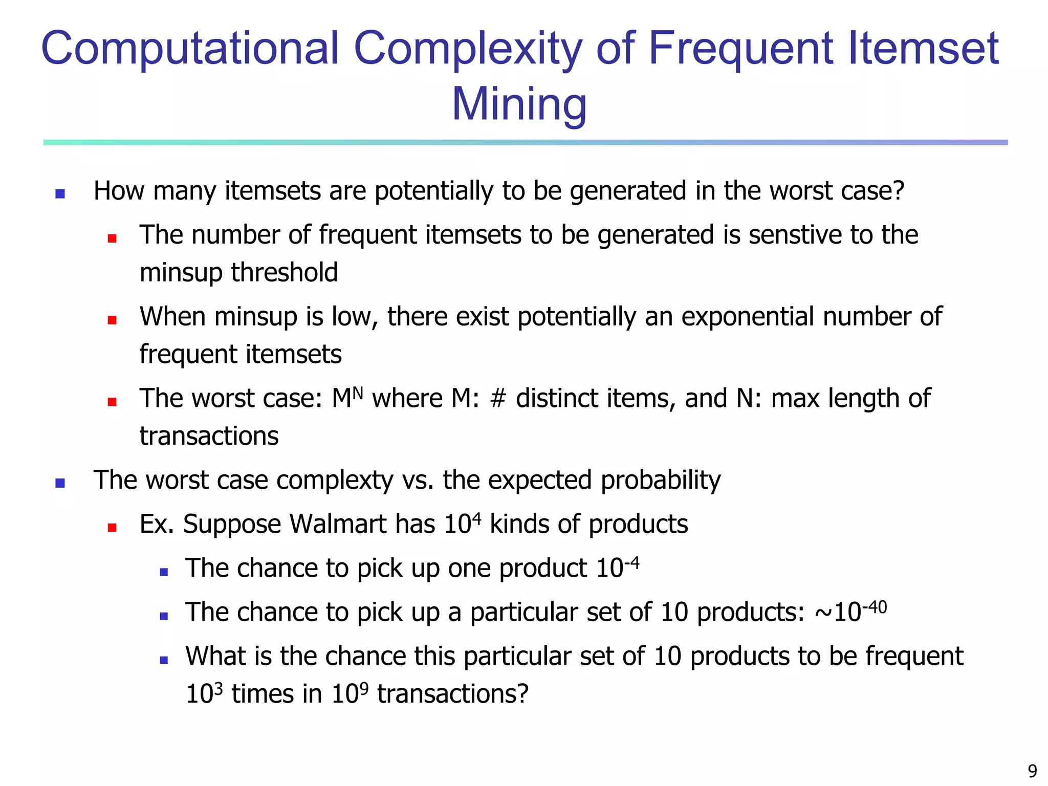 Chapter 6. Mining Frequent Patterns, Associations and Correlations ...