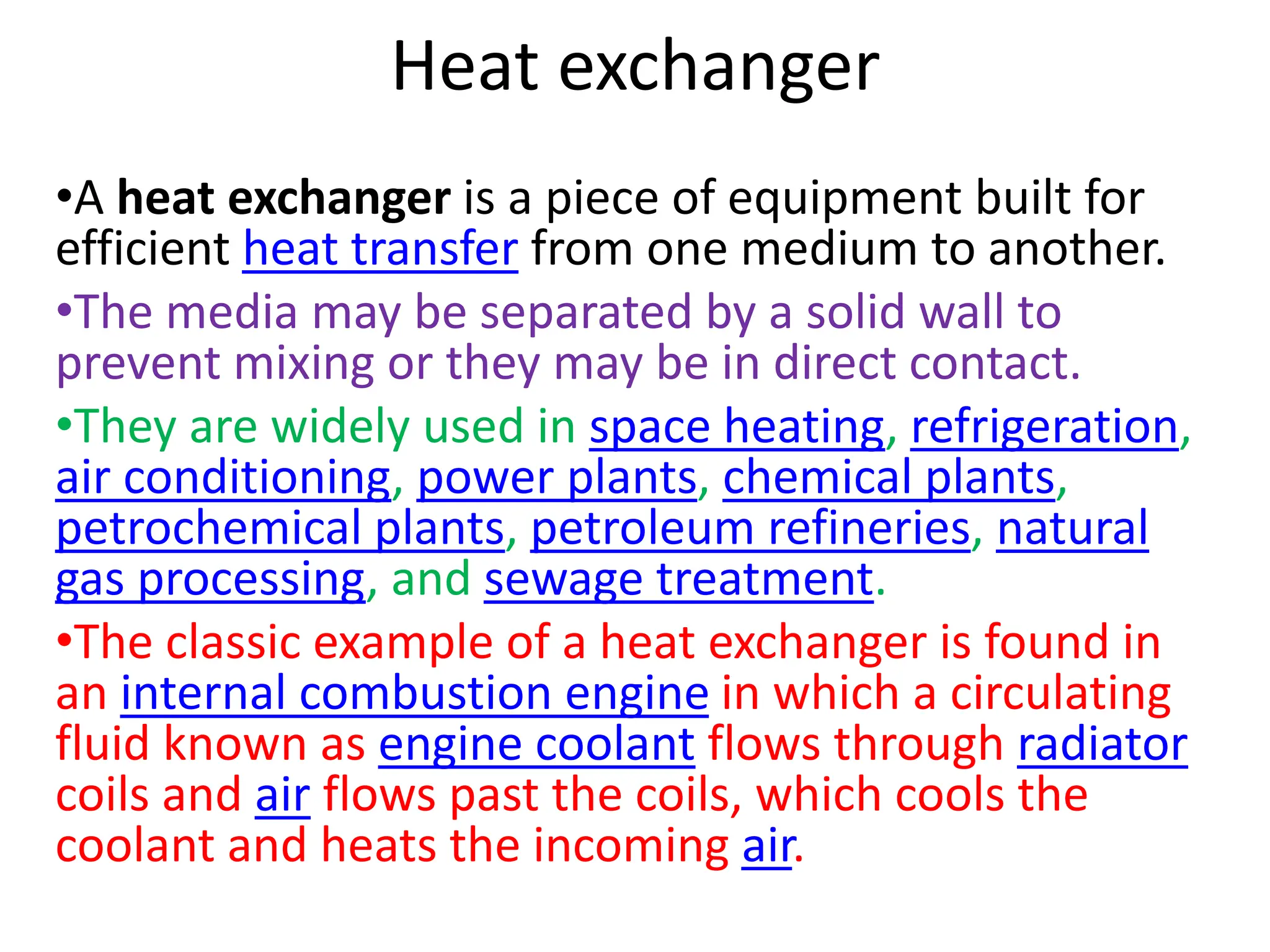 TYPES OF HEAT EXCHANGERS-HEAT TRANSFER -CO-CURRENT | PPTX