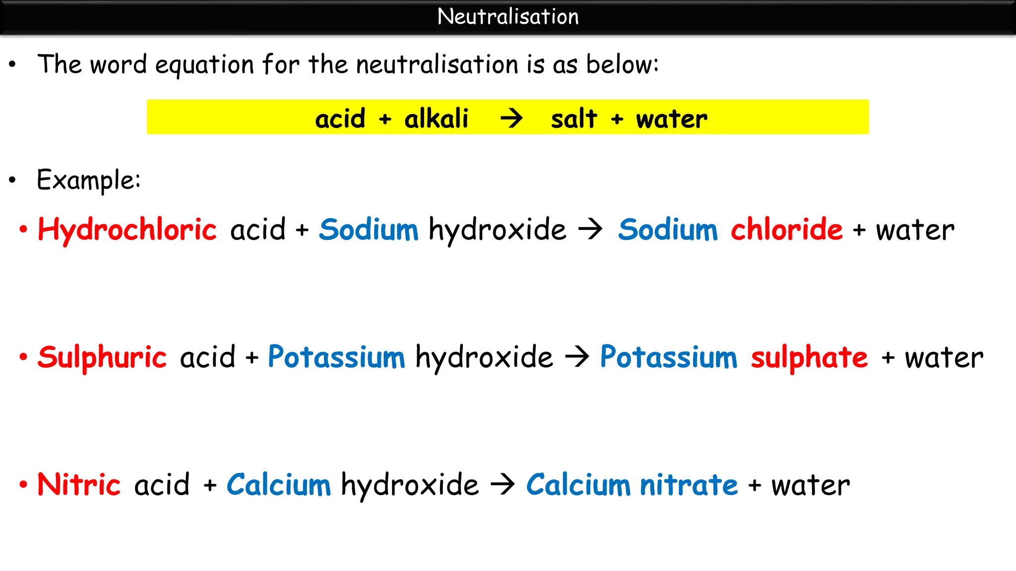 chapter 6.2. Neutralisation (Acid and Alkali) | PPTX