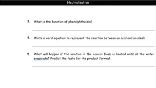 chapter 6.2. Neutralisation (Acid and Alkali) | PPTX