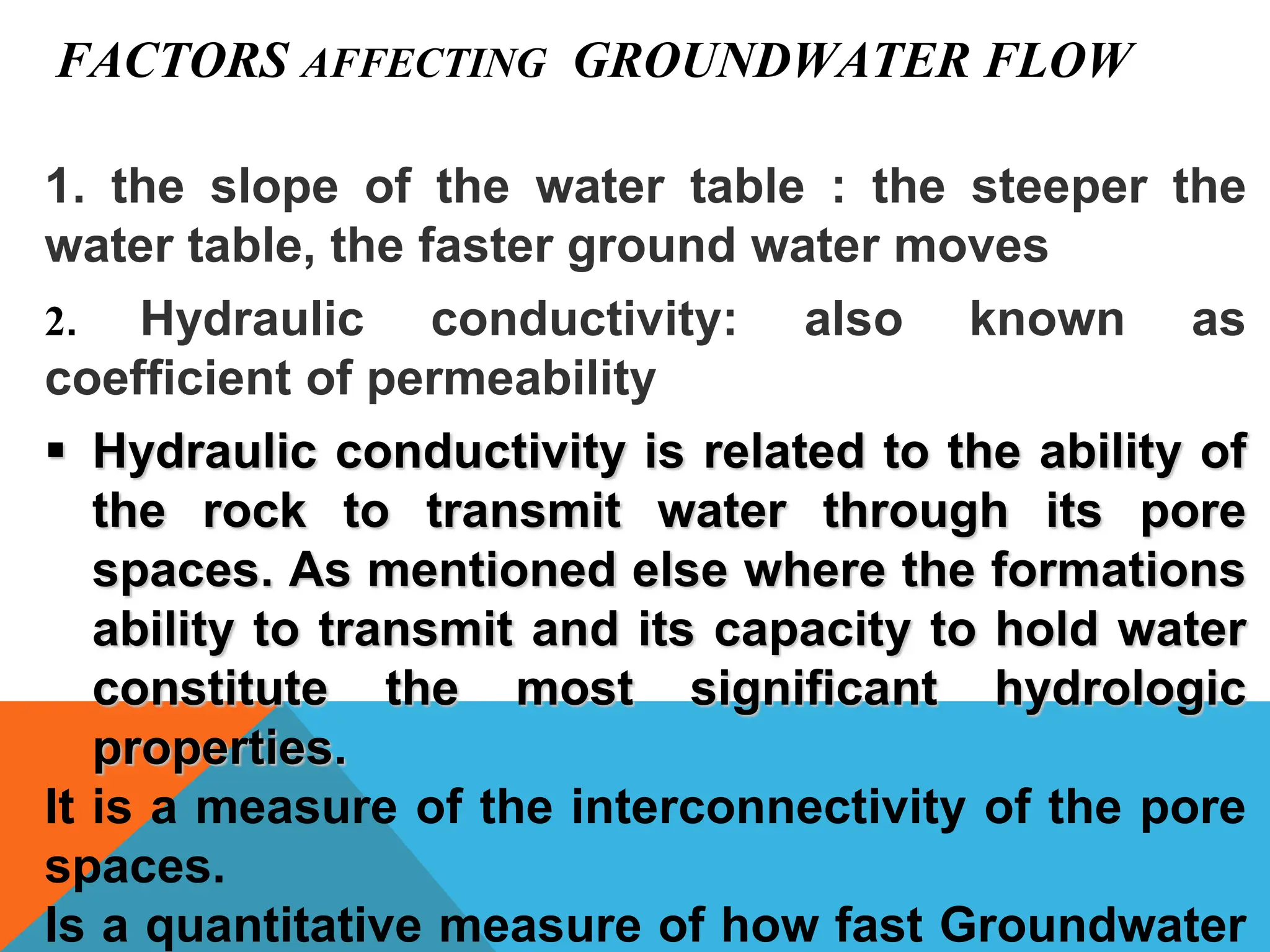 Chapter 6.pptx ground water flow and its apps | PPTX