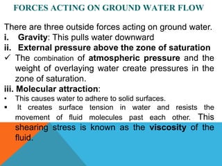 Chapter 6.pptx ground water flow and its apps | PPTX