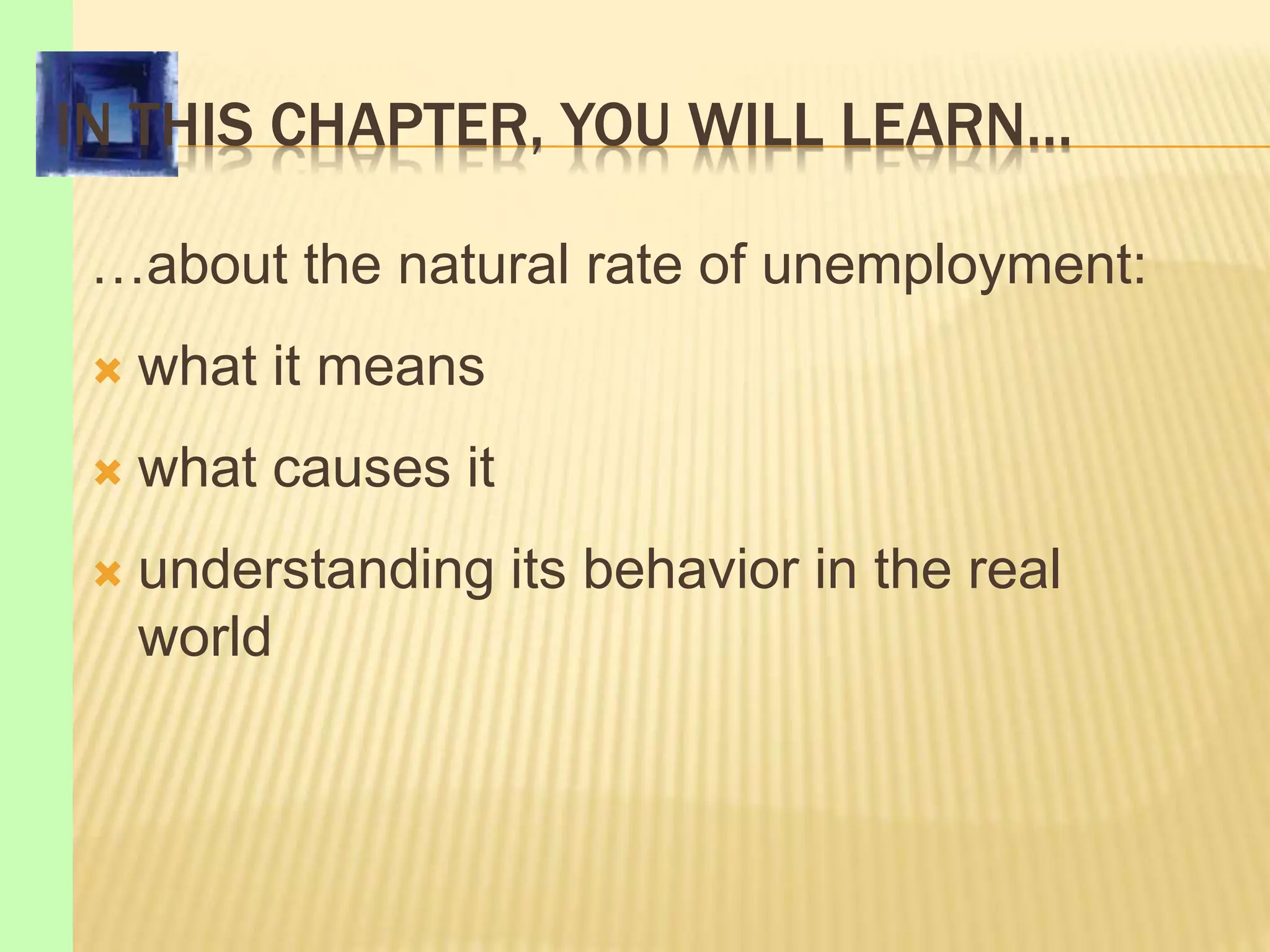 Macro economics, George Mankiw, 6- unemployment | PPT