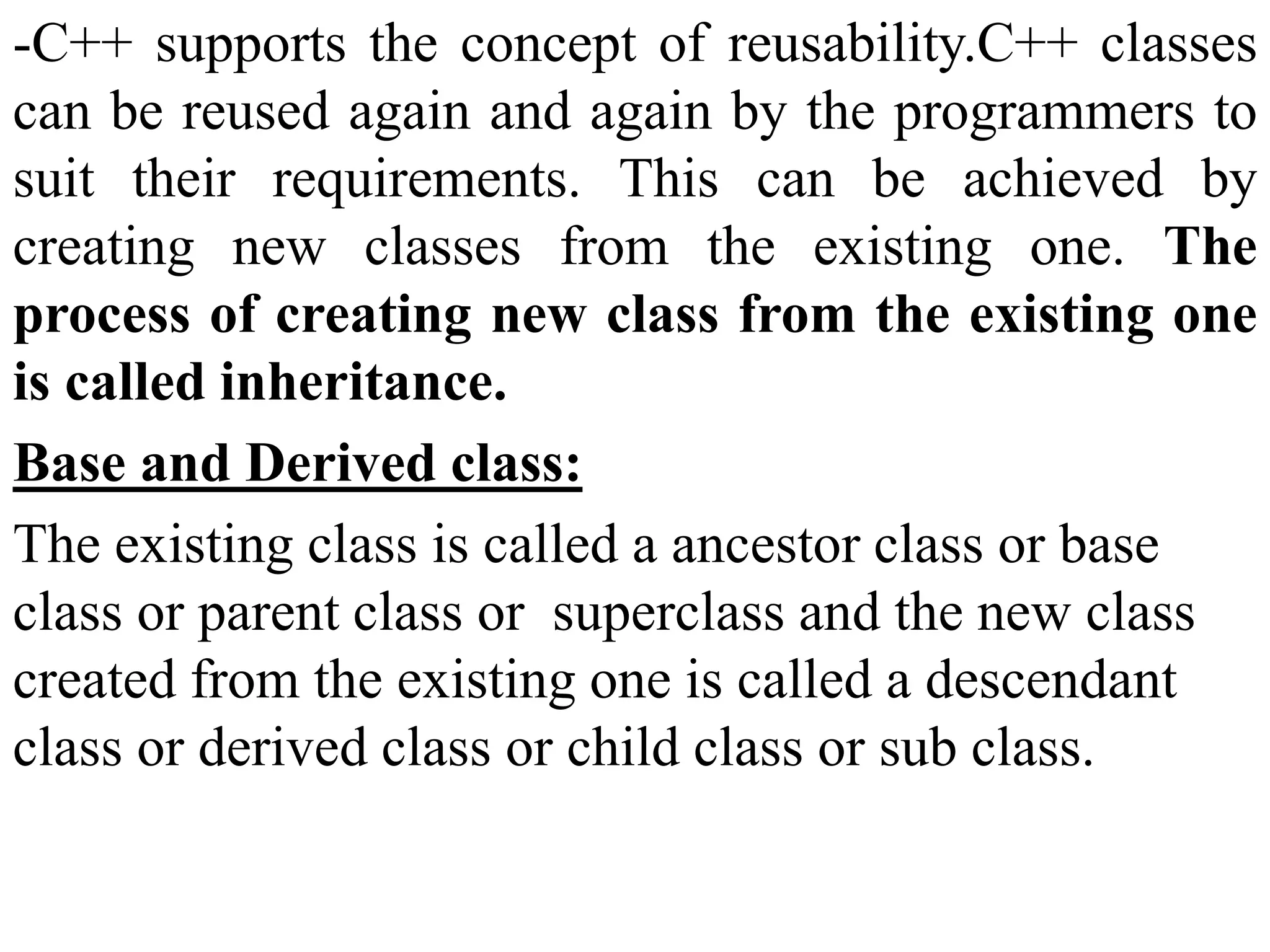 Chapter 6 and inheritance OOP C++ tu ioe | PPT