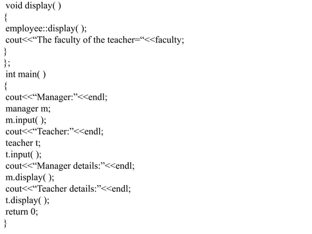 Chapter 6 And Inheritance Oop C Tu Ioe Ppt