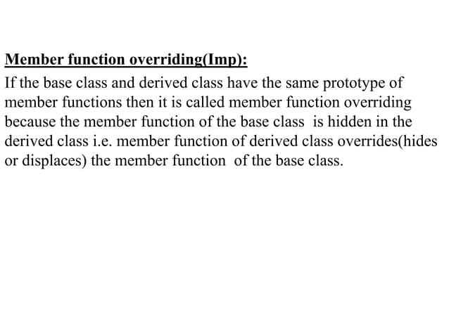 Chapter 6 and inheritance OOP C++ tu ioe | PPT