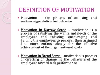 CHAPTER 6-benefits and motivation. int human resource management | PPTX