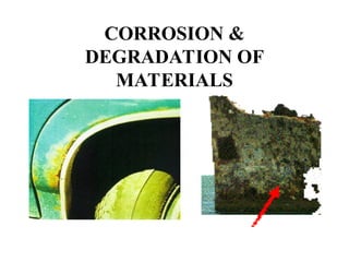corrosion & degradation of materials.... | PPT