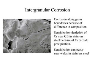 corrosion & degradation of materials.... | PPT