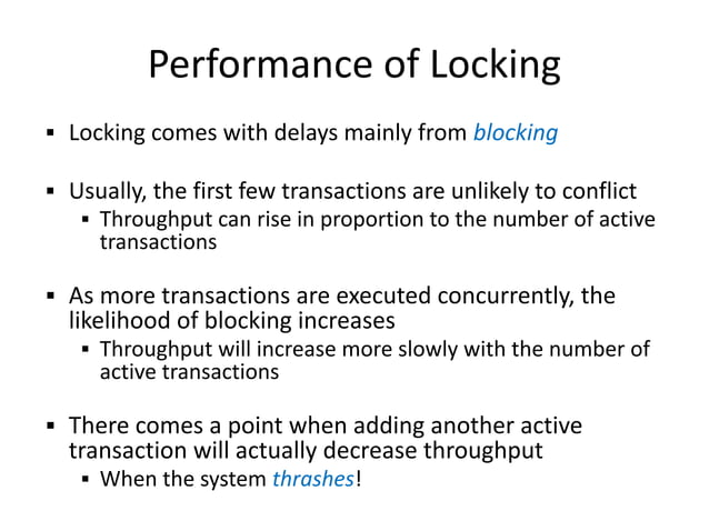 Concurrency Control in Database Management System | PPT