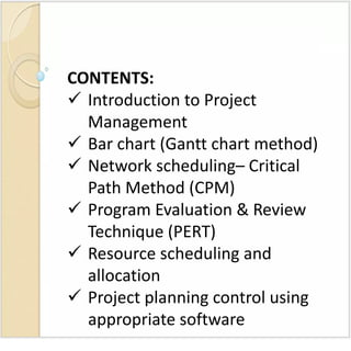 chapter 6.Construction project scheduling techniques pdf | PDF