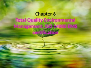 Total Quality Environmental Management Standard Measurement | PPTX