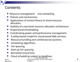 cloud management and resource management | PPTX