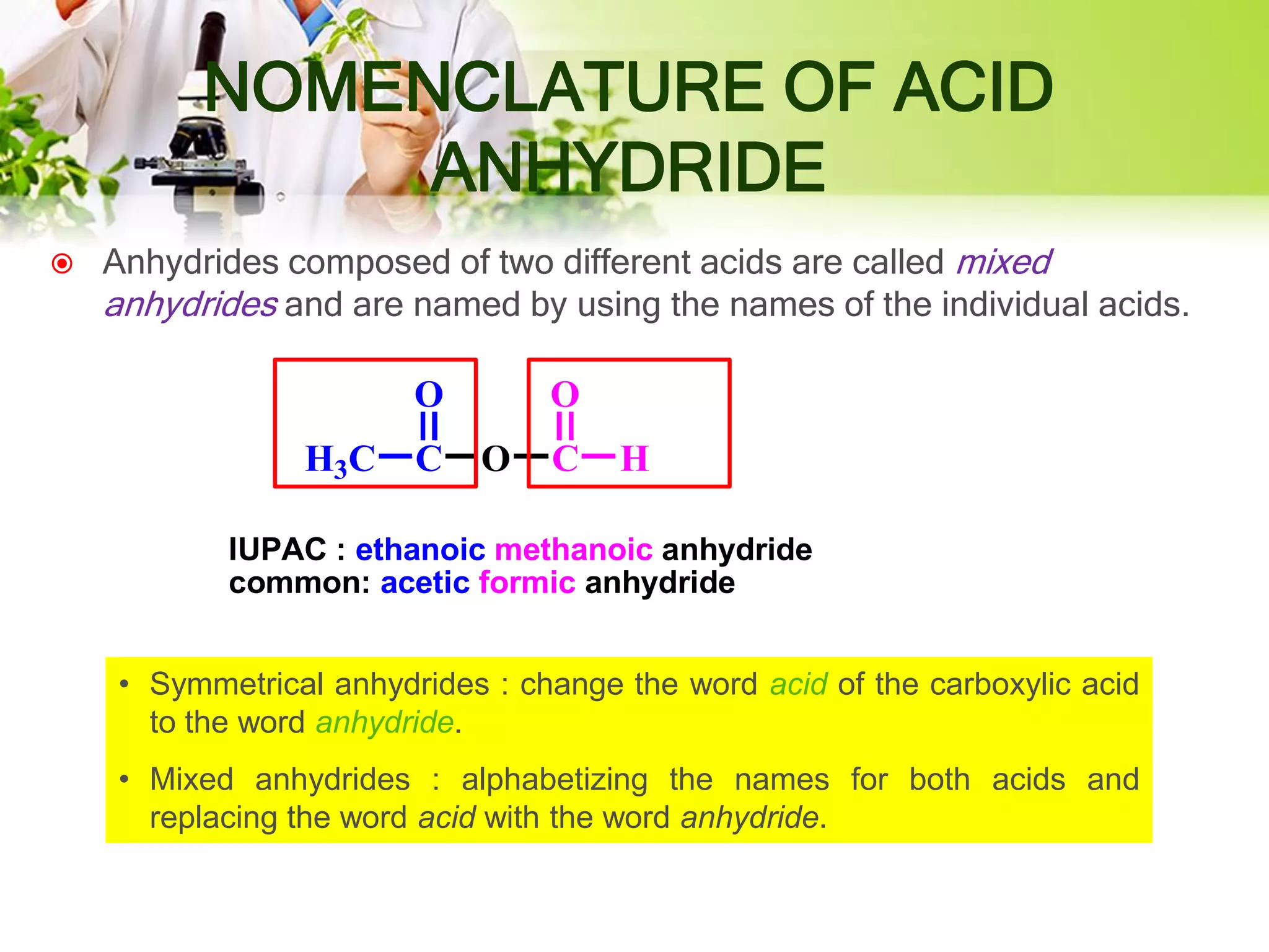 Chapter 6 acid anhydride | PDF