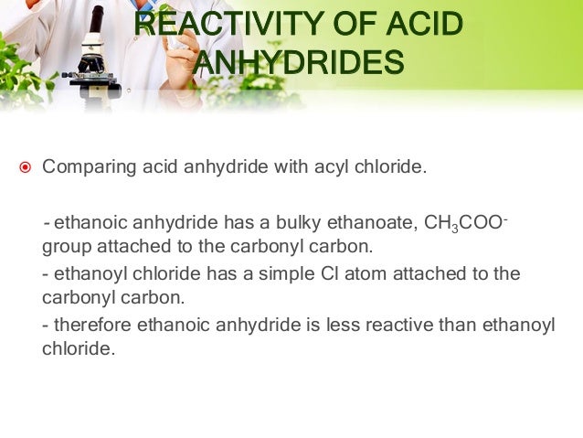 Chapter 6 acid anhydride