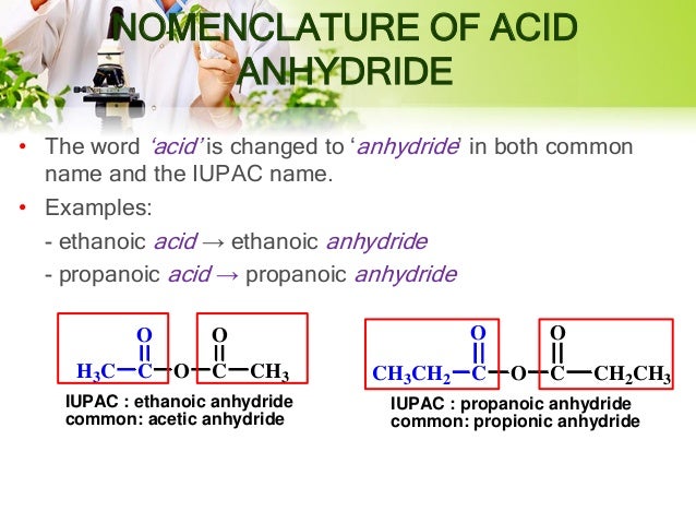 Chapter 6 acid anhydride
