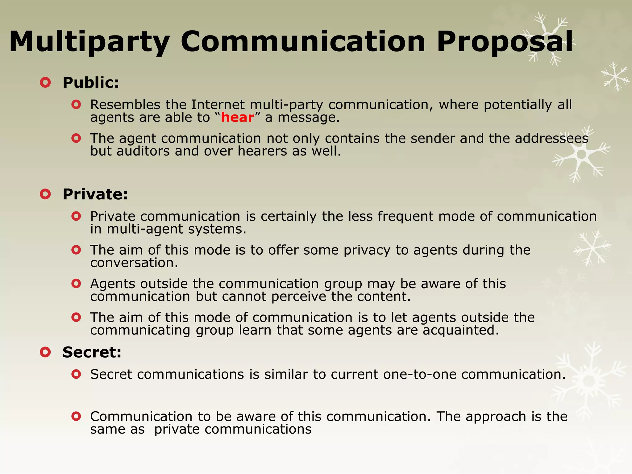 Chapter 6 agent communications--agent communications | PPTX