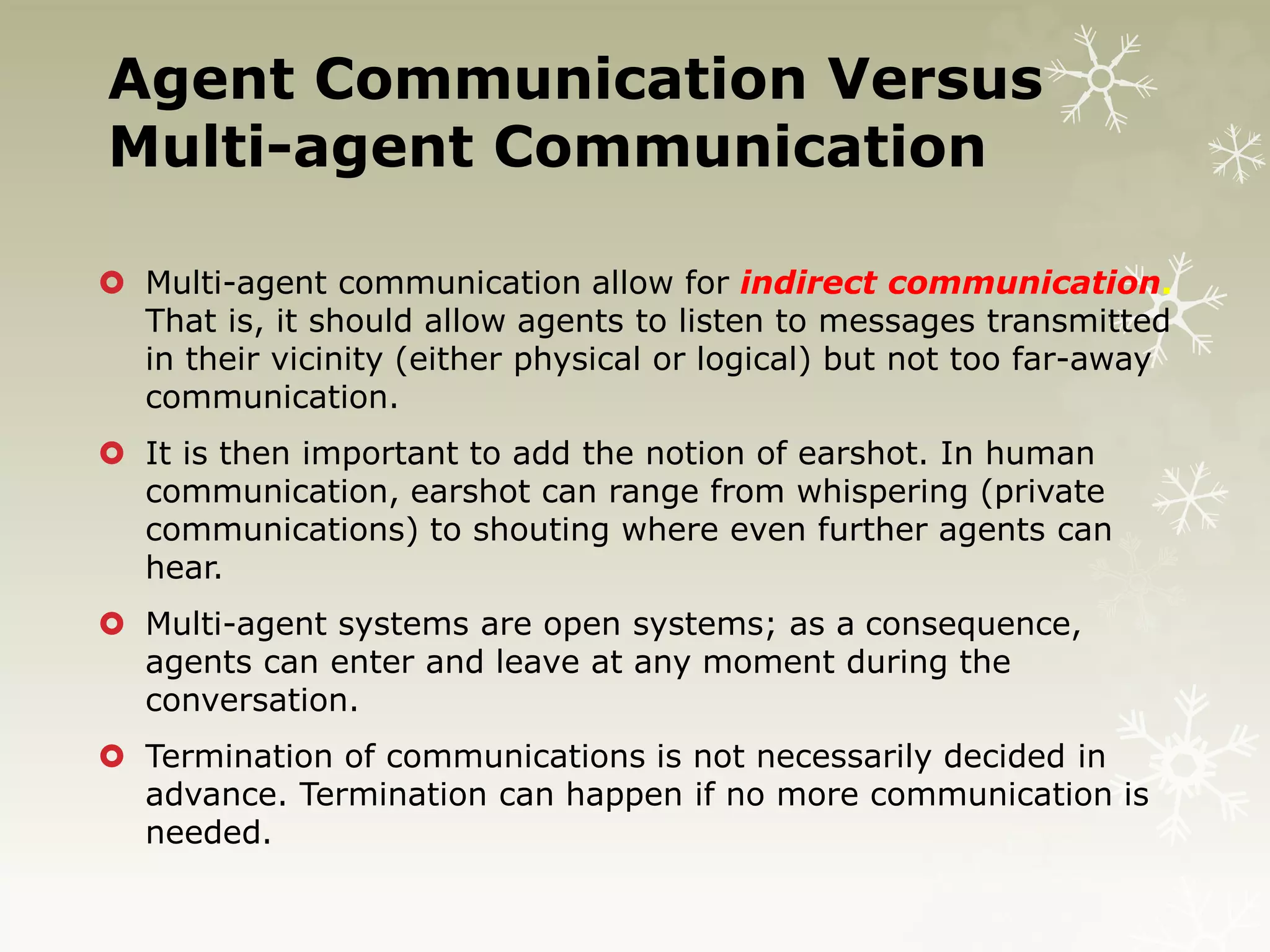 Chapter 6 agent communications--agent communications | PPTX