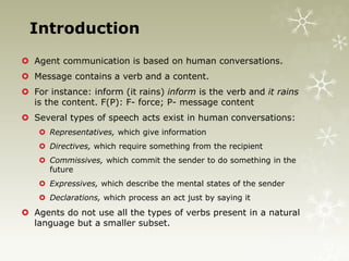 Chapter 6 agent communications--agent communications | PPTX