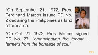 Chapter 6 agrarian reform program of the philippines | PPTX