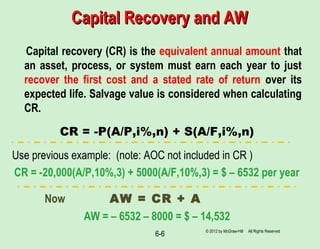 Chapter 6 annual worth analysis | PPT