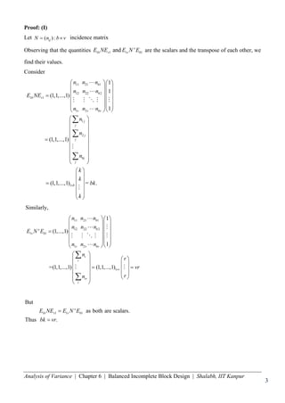 Chapter6 anova-bibd (1) | PDF