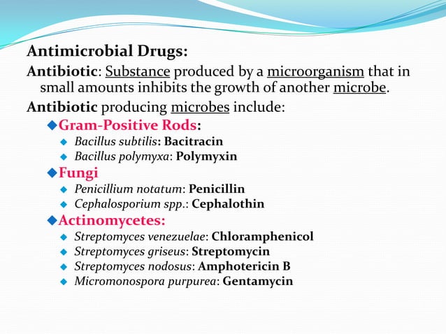 Chapter 6 antimicrobial drugs | PPTX | Infectious Diseases | Diseases ...