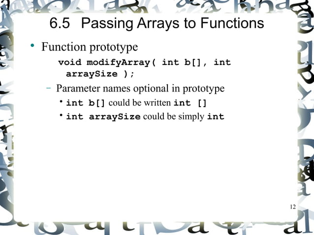 Chapter 6 arrays part-1 | PPT