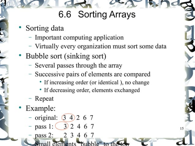 Chapter 6 arrays part-1 | PPT