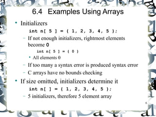 Chapter 6 arrays part-1 | PPT