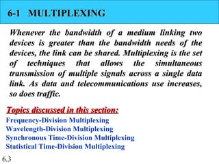 Chapter 6 bandwidth utilization -multiplexing and spreading_computer ...